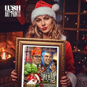 Bottom 'holy' A3 Movie Poster: Christmas Rik Mayall & Ade Edmondson ...