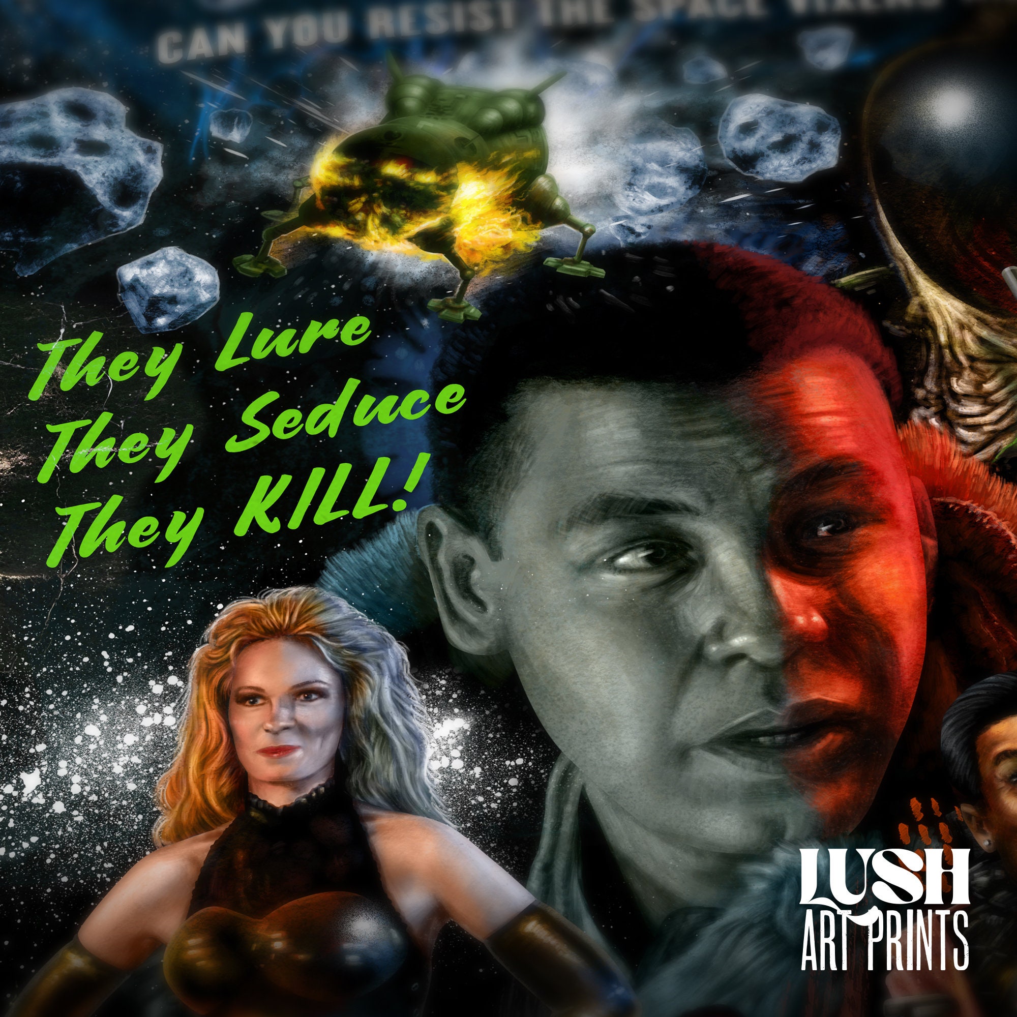 Red Dwarf 'psirens' Signed Limited Edition A3 Vintage Poster. Retro ...