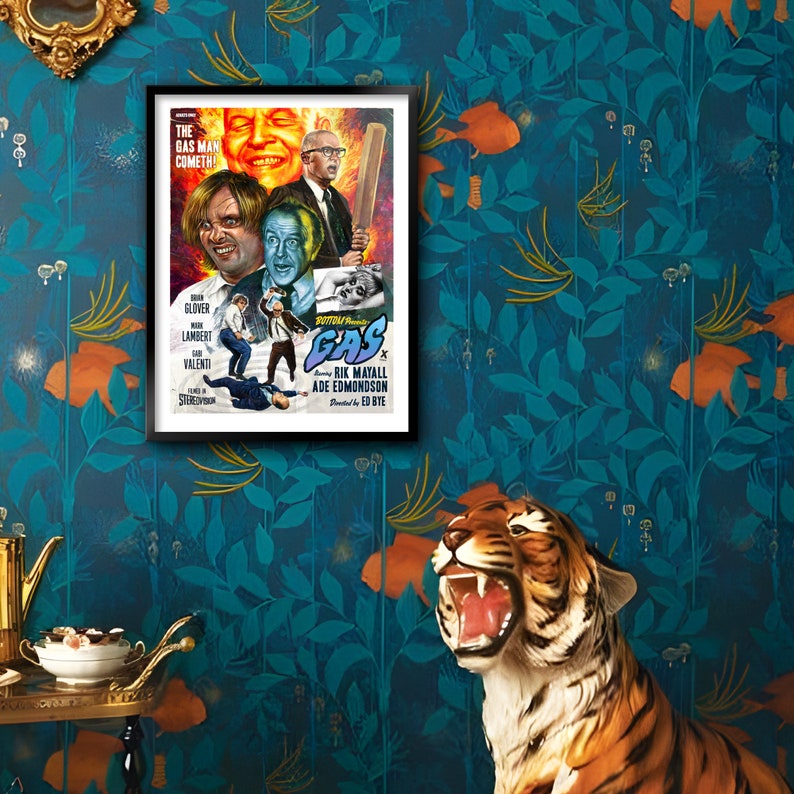 Bottom 'gas' Signed Limited Edition A3 Vintage Movie Poster. Retro Wall ...