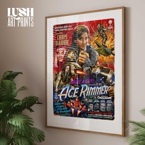 Red Dwarf 'ace Rimmer' Signed Limited Edition A3 Vintage Poster. Retro ...