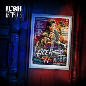 Red Dwarf 'ace Rimmer' Signed Limited Edition A3 Vintage Poster. Retro ...