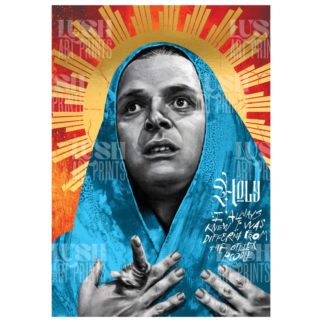 Rik Mayall, Bottom 'holy' Gold Foil Signed Limited Edition A4 Vintage ...