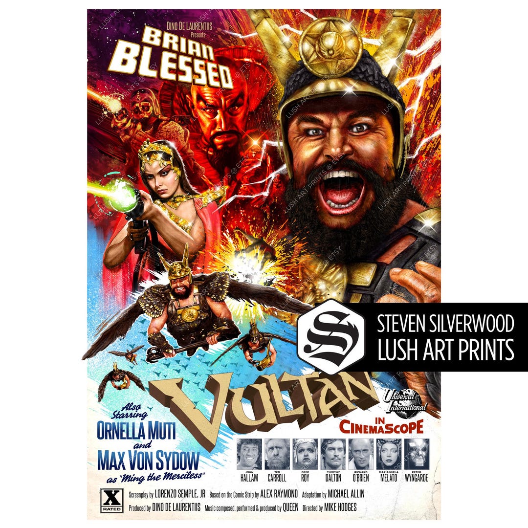 Vultan - Flash Gordon Tribute Film Poster. Limited Edition Signed A3 ...