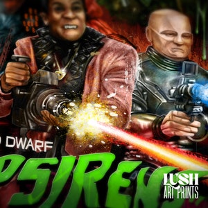 Red Dwarf 'psirens' Signed Limited Edition A3 Vintage Poster. Retro ...