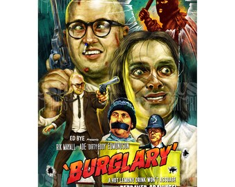 Affiche ancienne A3 signée Father Ted Speed 3 en édition limitée. Art ...