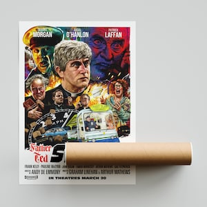 Affiche ancienne A3 signée Father Ted « Speed 3 » en édition limitée ...