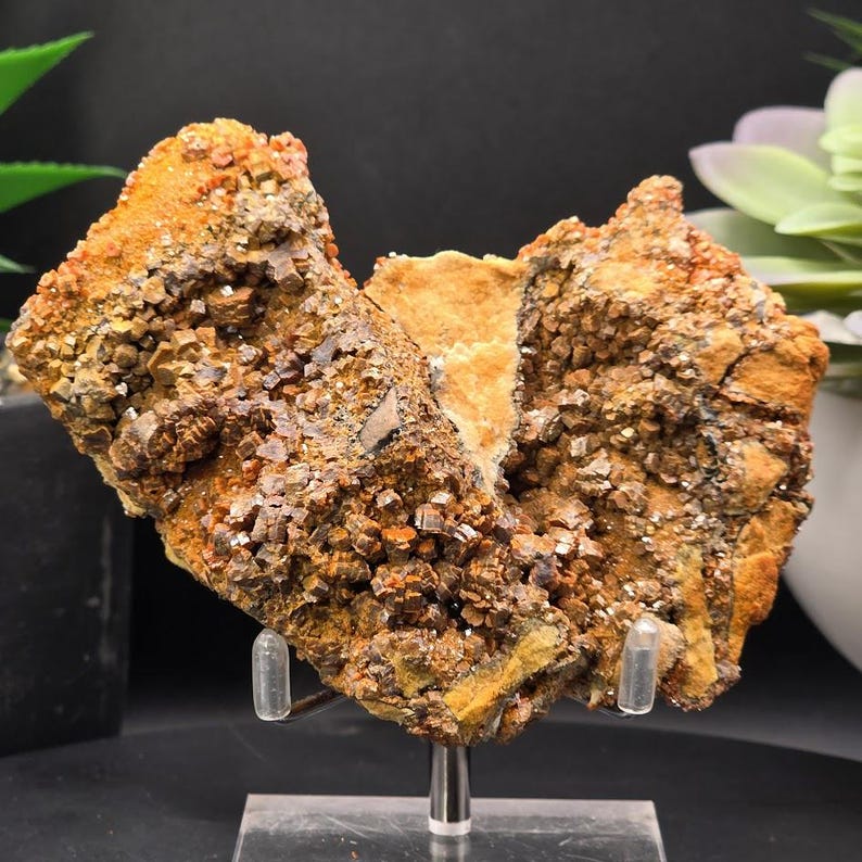 Large 4.3" Vanadinite Crystal Specimen in Matrix – Moroccan Crystal ...