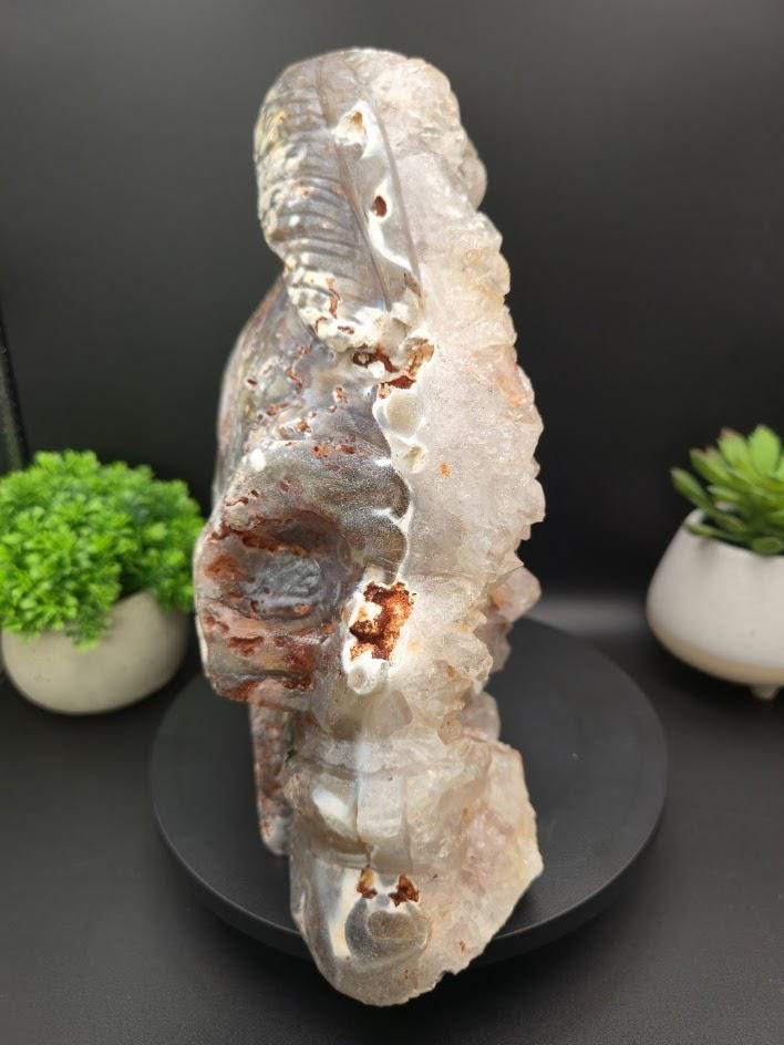 Native American Quartz Scroll: 17.5 Lbs Statement Crystal Carving - Etsy