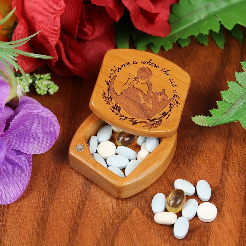Cat Pill Box - Etsy