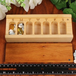 Tree of Life Vitamin Box 7 Day Pill Box Wooden Pill Box With - Etsy Canada