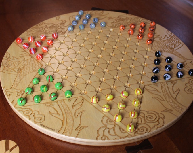 High Quality Large Chinese Checkers W 16mm Designer Marbles - Dragon ...