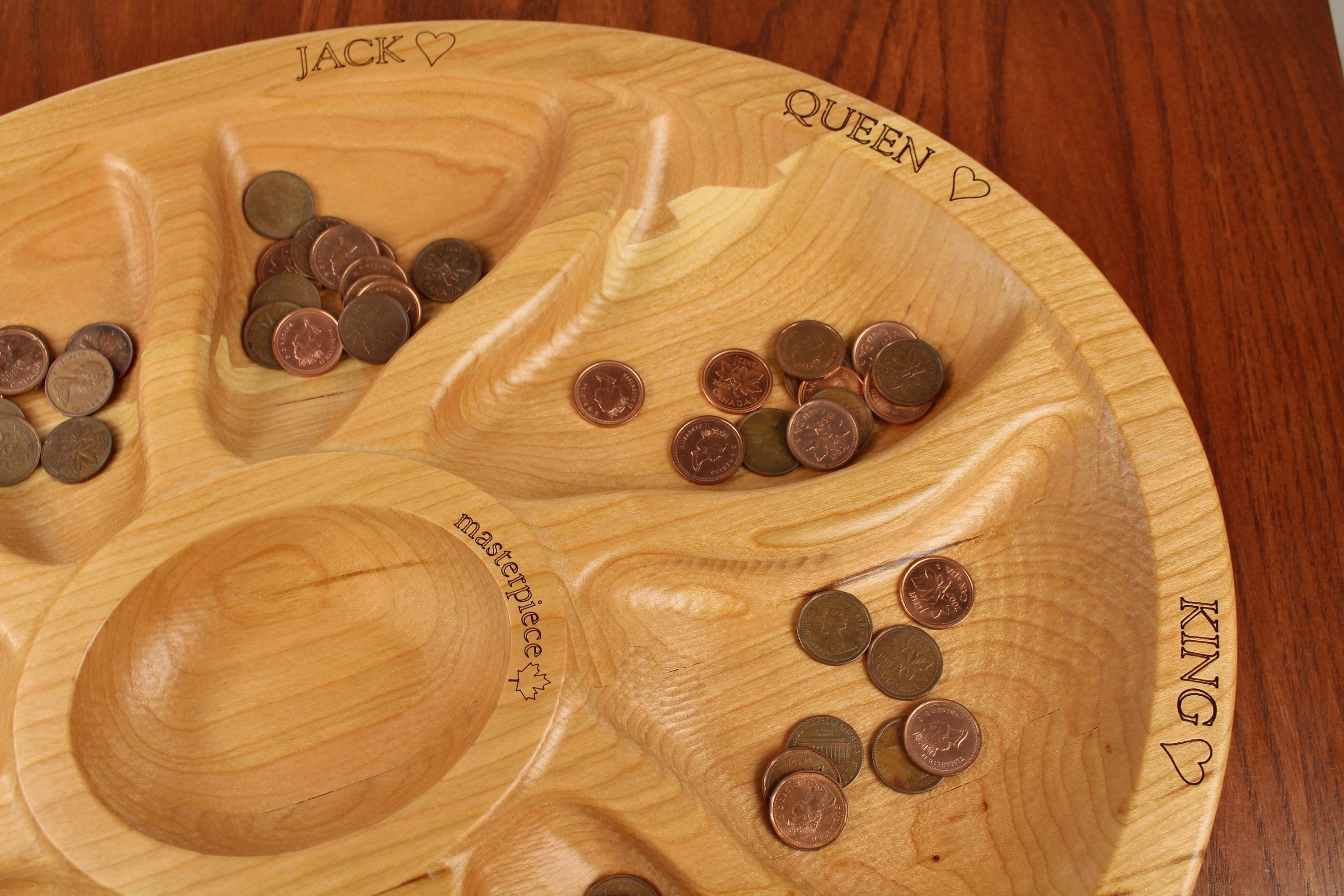 TRIPOLEY Luxury Wooden Game Board 18L x 14W x