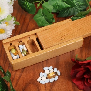 Plain Cherry Vitamin Box, Customize, 7 Days of the Week, Lacquer ...