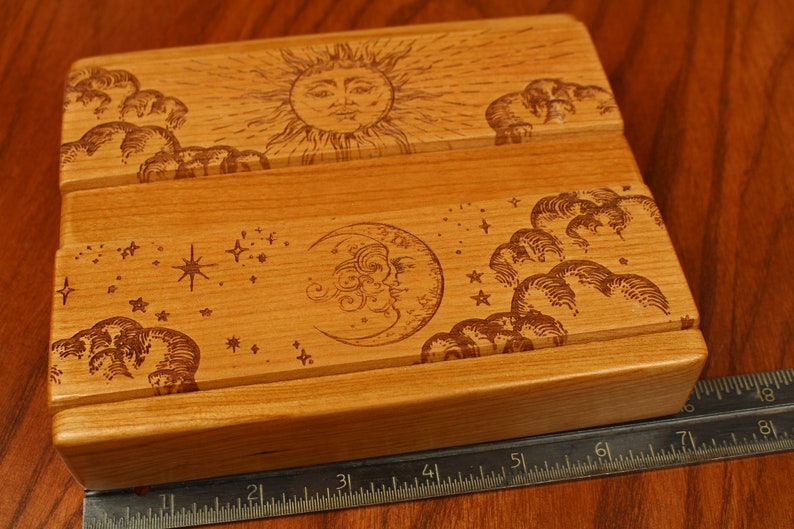 Day and Night Weekly Pill Box Cloudy Sun and Moon Pattern - Etsy