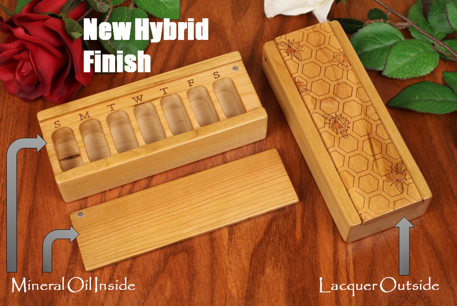 Tree of Life Vitamin Box 7 Day Pill Box Wooden Pill Box With - Etsy Canada