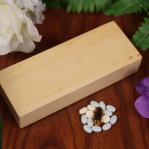 Forest With Moon 7 Day Pill Box Wooden Pill Box Lacquer & | Etsy