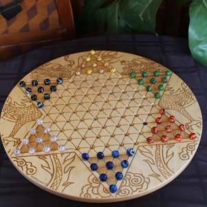High Quality Large Chinese Checkers W 16mm Designer Marbles - Dragon ...
