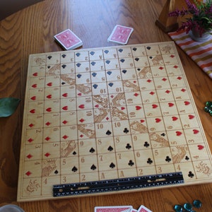 Sequence Board Game Heirloom Quality Card Game Made From Baltic Birch ...