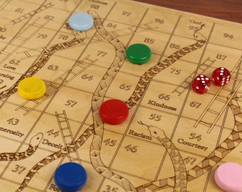 Digital SVG and Ai Laser Cut Files for Snakes and Ladders - Etsy Canada