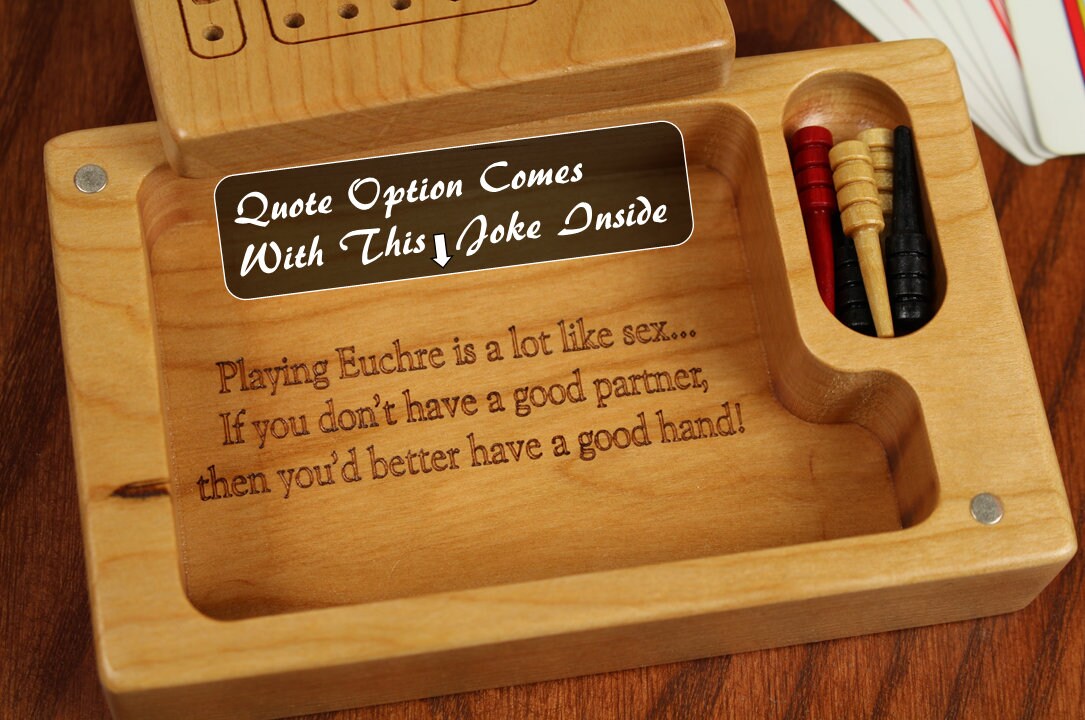 Euchre Score Counter and Personalized Euchre Set A Great Euchre Player ...