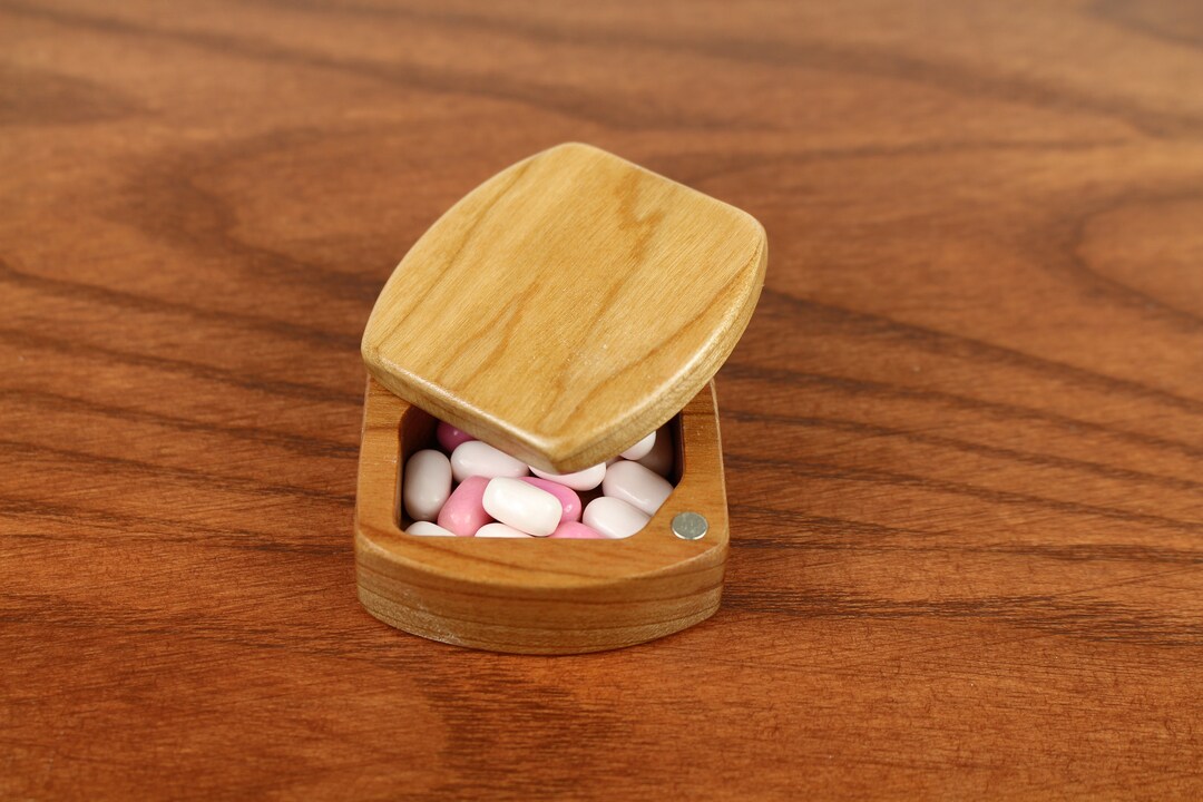 Mini Storage Box - MB Plain Customizable Wooden Box, Solid Cherry, 1-3/ ...