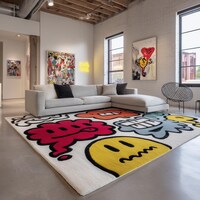 LGBT Pride Rug, Colorful Rug, LGBTQ Gift, Abstract Rug, Rainbow Carpet ...