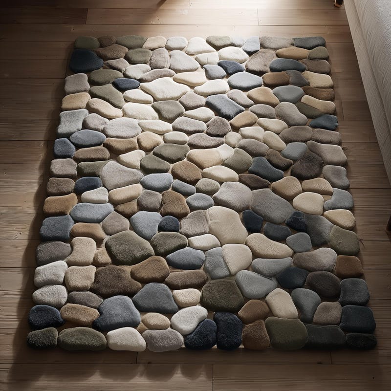 River Rock Rug - Etsy