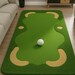 Golf Course Green Hand Tufted High Low Texture Wool Rug for Kids Room ...