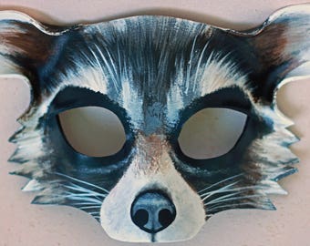 Raccoon mask | Etsy
