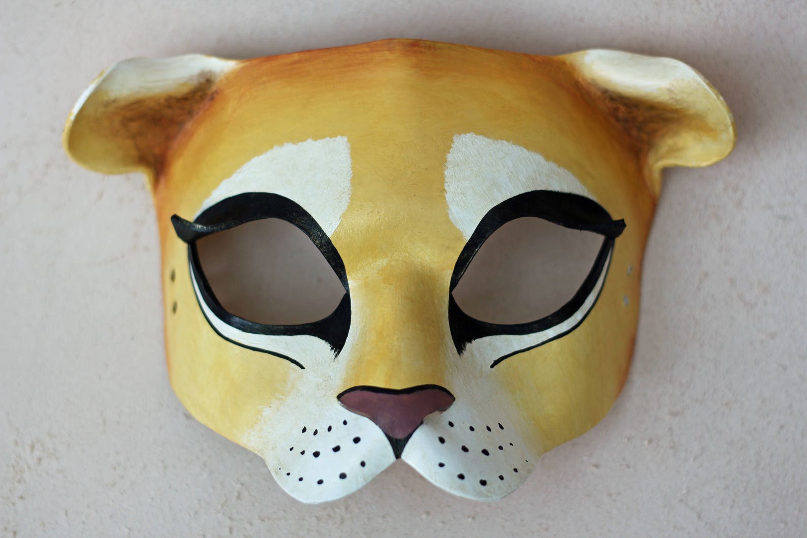 Lion Leather Mask Lion King Lioness Aslan Halloween | Etsy