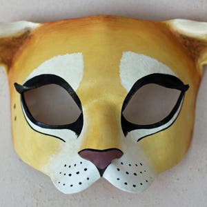 Lion Leather Mask Lion King Lioness Aslan Halloween | Etsy