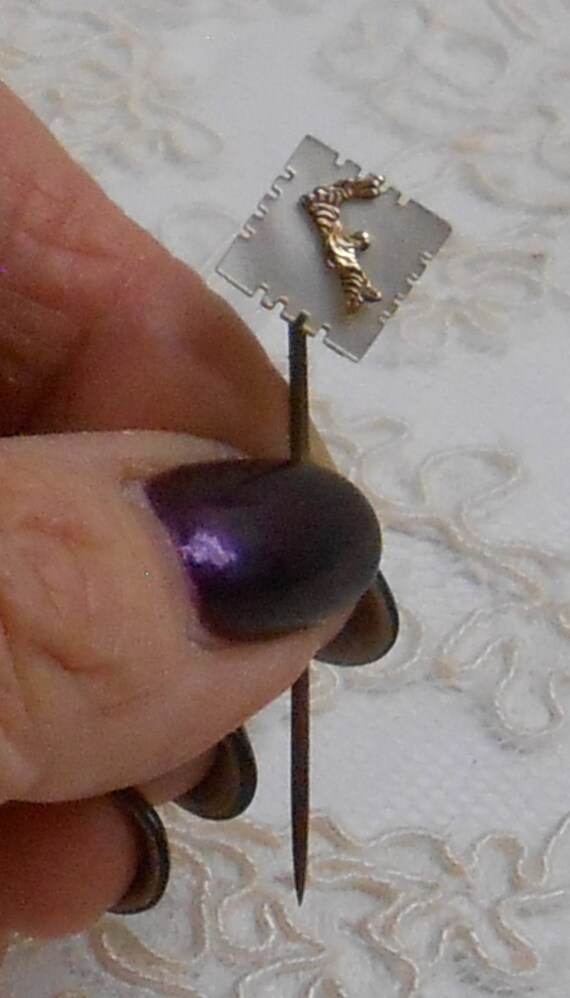 Antique Victorian Mother of Pearl Stick Pin With Monogrammed - Etsy