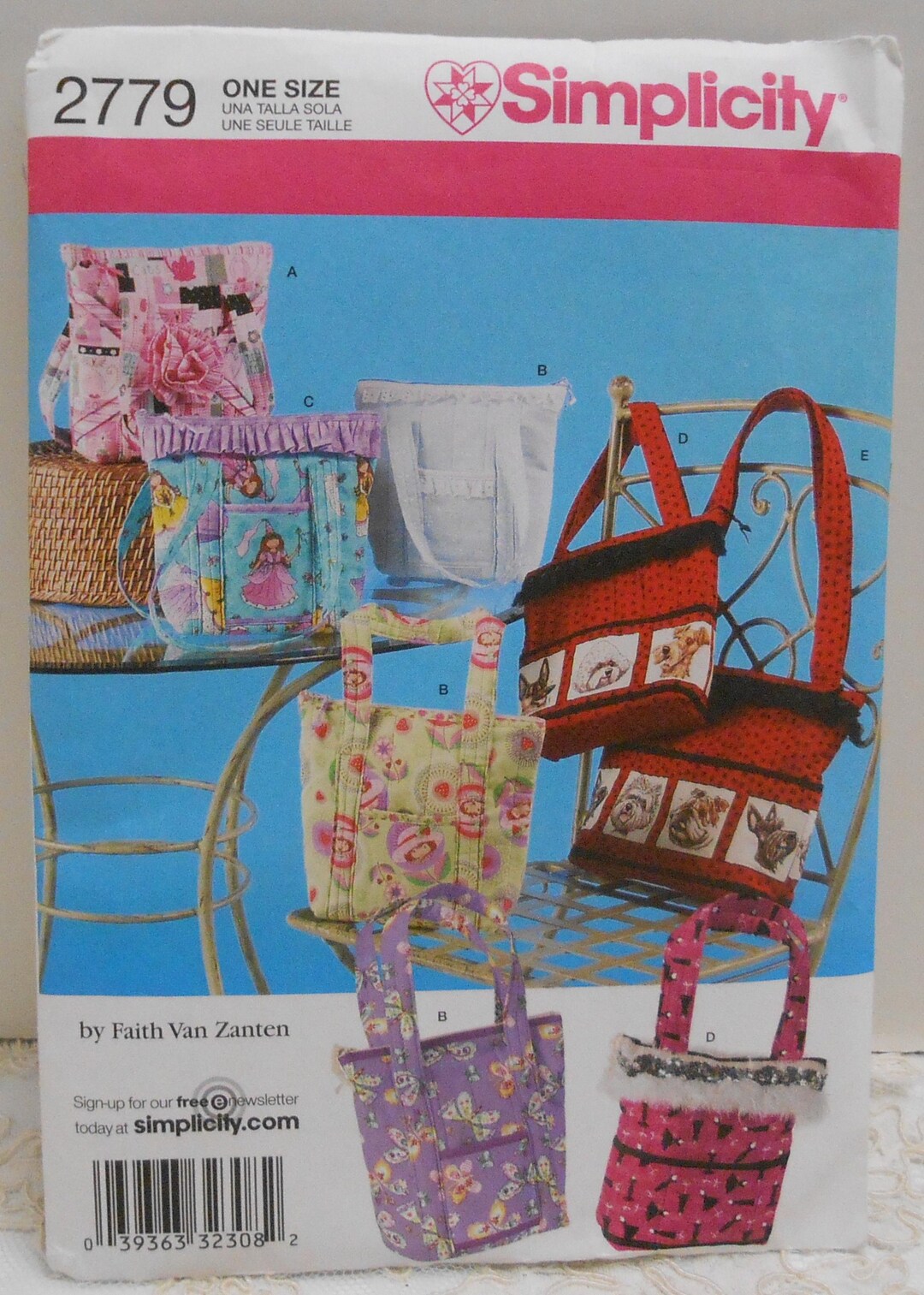 Simplicity's Vintage Girl's Bags Pattern 2779, One Size UNCUT - Etsy
