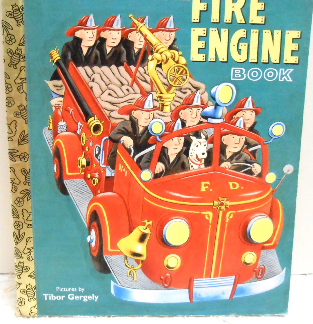 Vintage "fire Engine" Little Golden Book - Copyright 1987 - Etsy