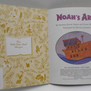 Vintage "noah's Ark" Little Golden Book - Etsy