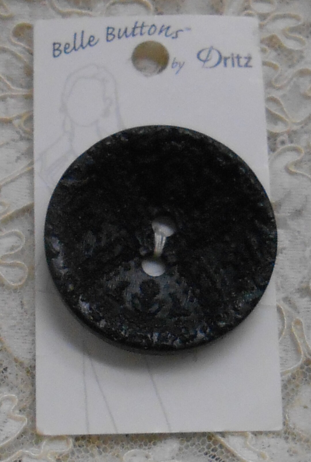 Belle Buttons by DRITZ - 100% Polyester Button on Original Card - 1-3/4 ...