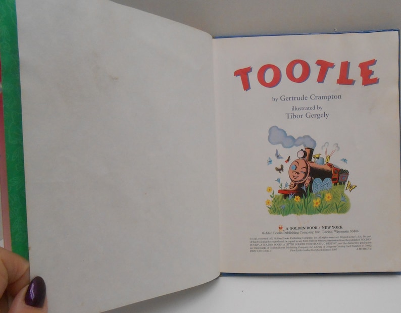 Vintage tootle Little Golden Book - Etsy