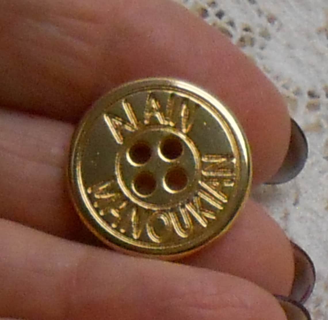 French Designer ALAIN MANOUKIAN Logo Replacement Button 3/4 - Etsy