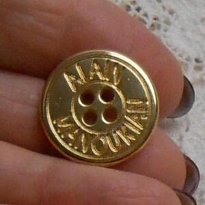 French Designer ALAIN MANOUKIAN Logo Replacement Button 3/4 Inch - Etsy