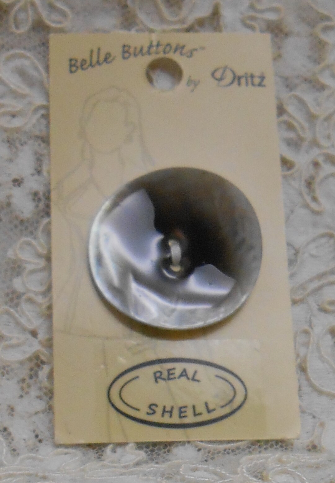 Belle Buttons by DRITZ Botón Real Shell en la tarjeta - Etsy España