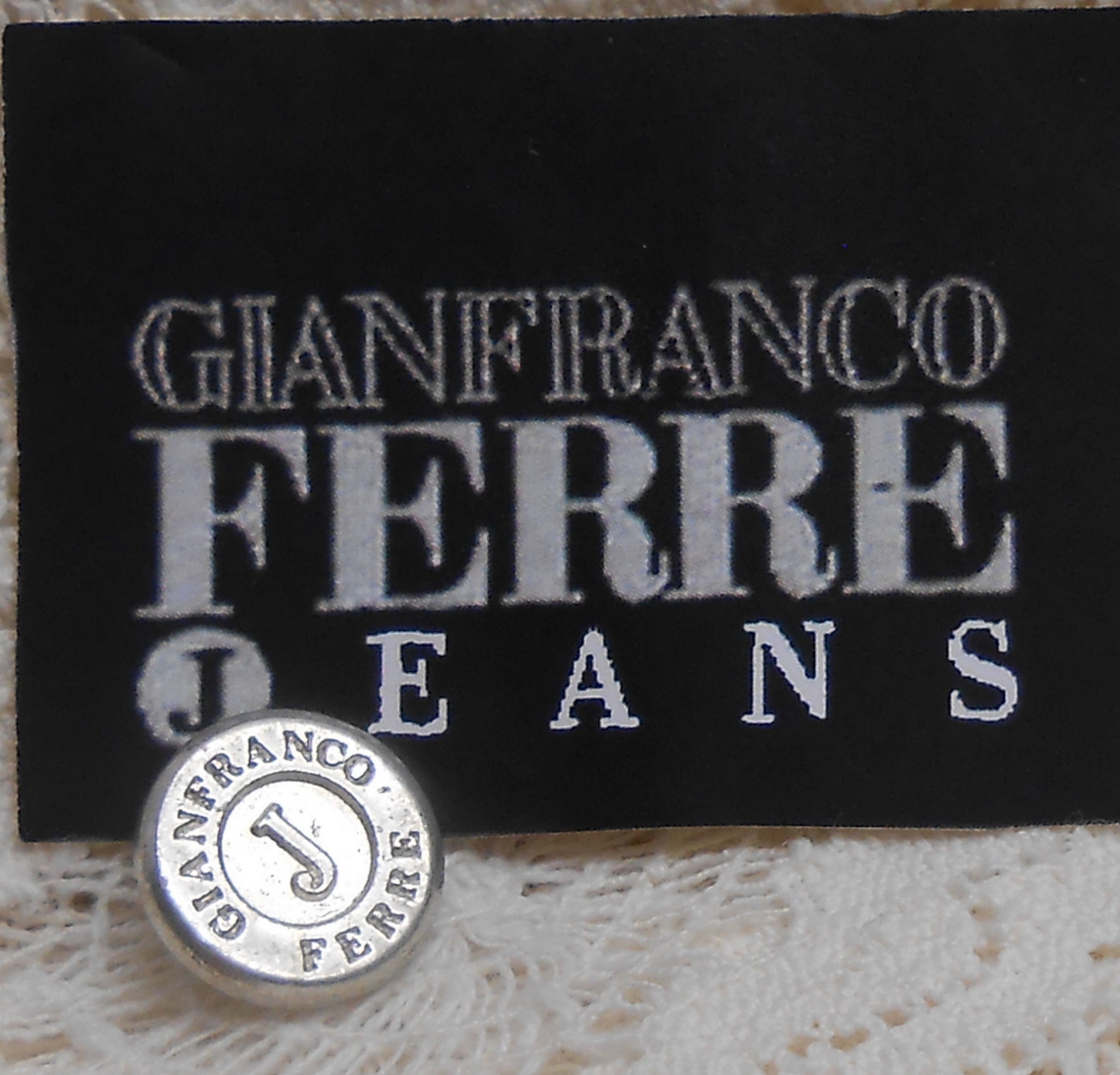 Designer GIANFRANCO FERRE Metal Logo Replacement Button 1/2 | Etsy