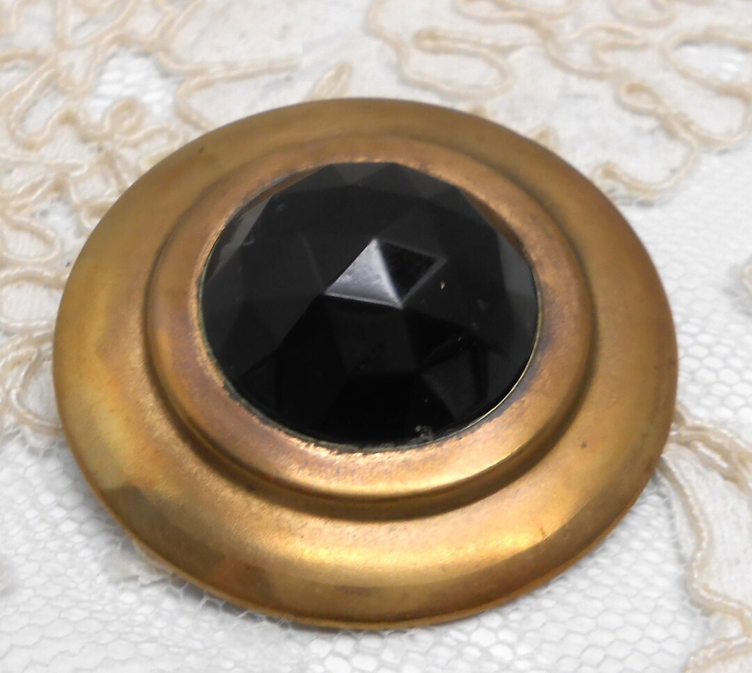 C-2 - Gay 90s Jewell With Black Center Button 1-3/4" - Etsy
