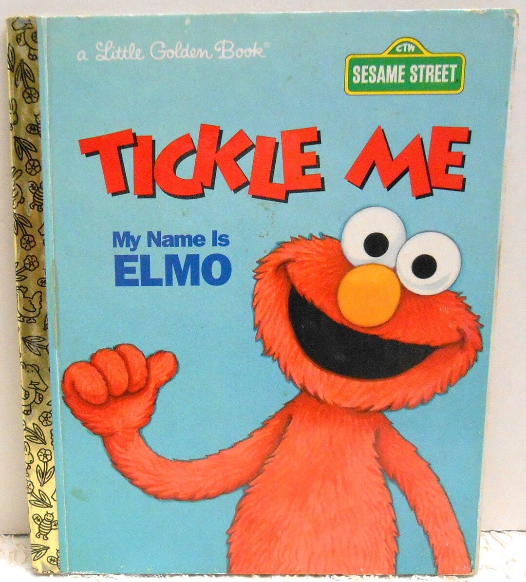 Vintage Sesame Street "tickle ME Elmo" Little Golden Book - Etsy