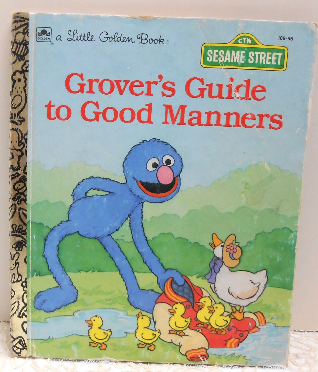 Vintage "grover's Guide to Good Manners" Little Golden Book, 109-66 - Etsy