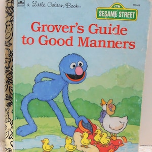 Vintage "grover's Guide to Good Manners" Little Golden Book, 109-66 - Etsy