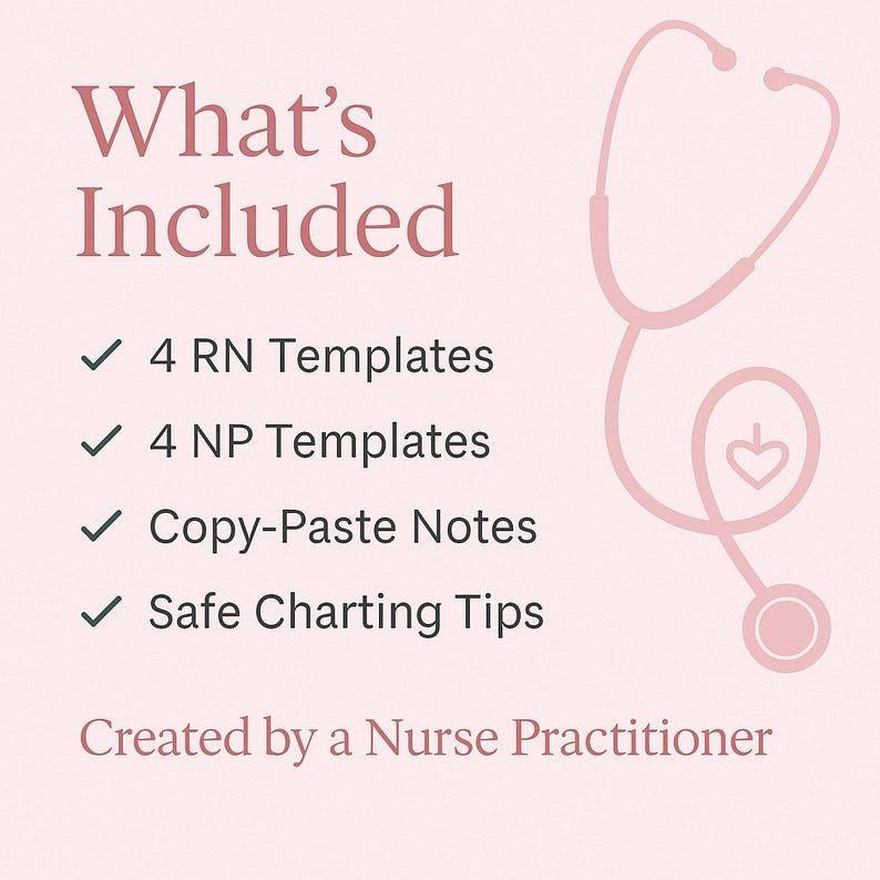 Safe Charting Templates for Nurses | Digital Download - Etsy