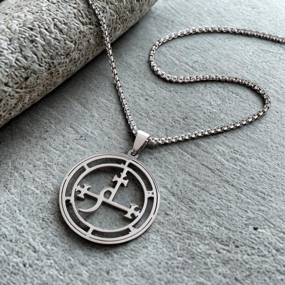 Sigil of Lilith Pendant Necklace (stainless Steel) - Demonic Jewelry ...