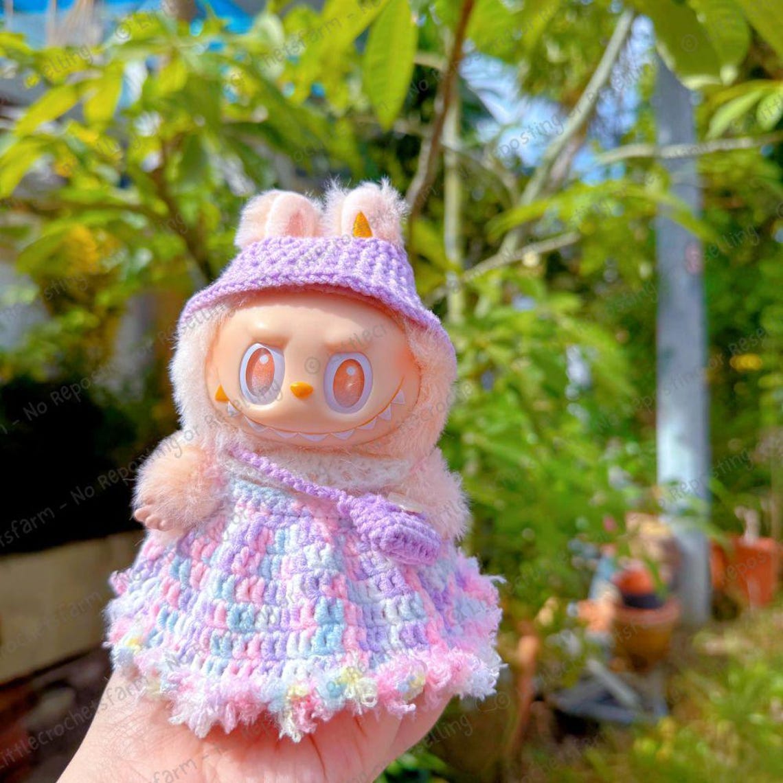 PDF Pattern - Sweetheart Dress for Labubu Standing Pendants - Etsy