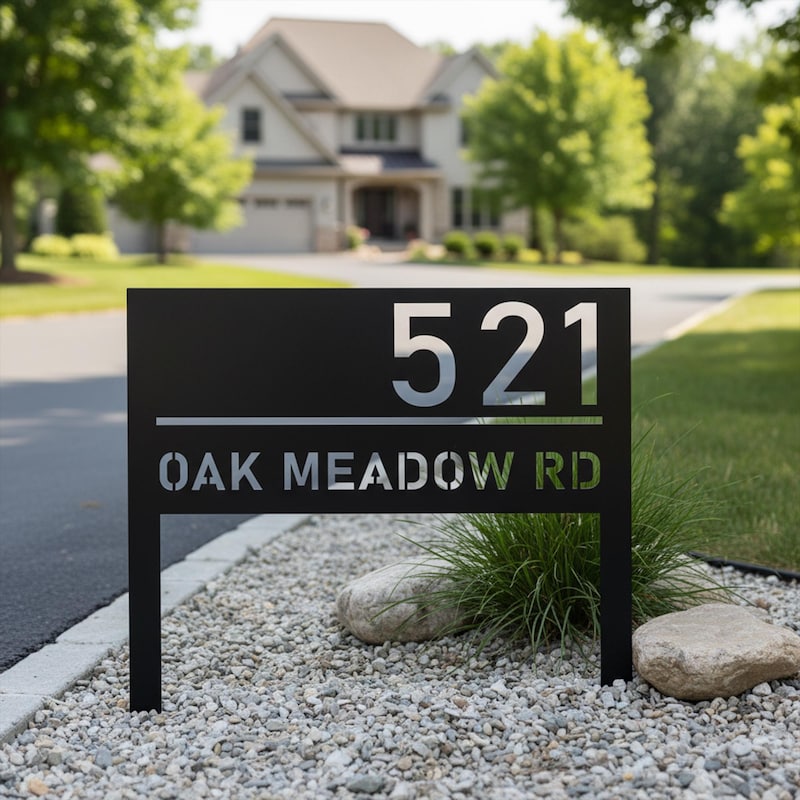 Yard Address Sign - Etsy