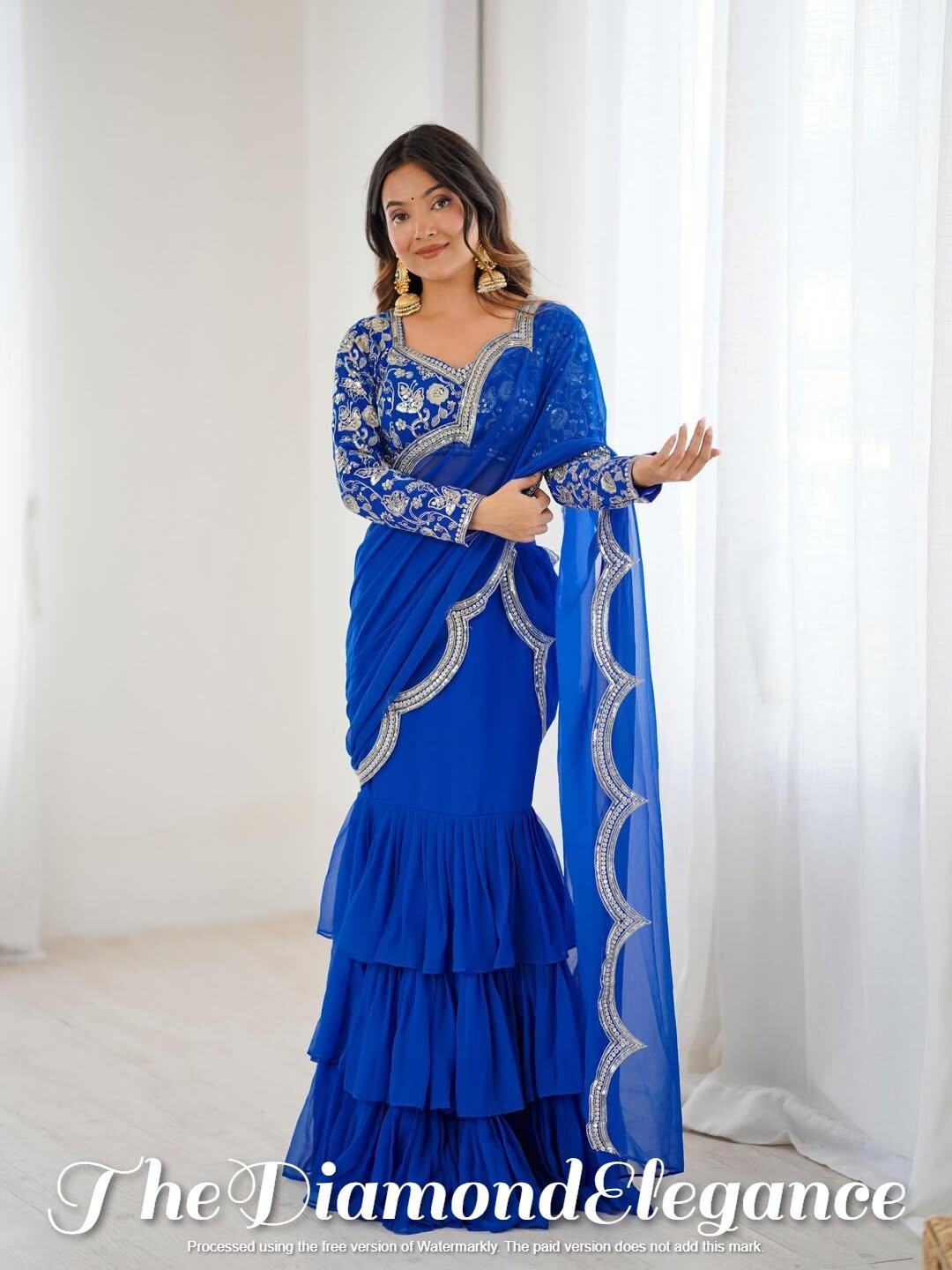 Hand-embroidered Viscous Salwar Kameez | Designer Wedding Suit | Ready ...